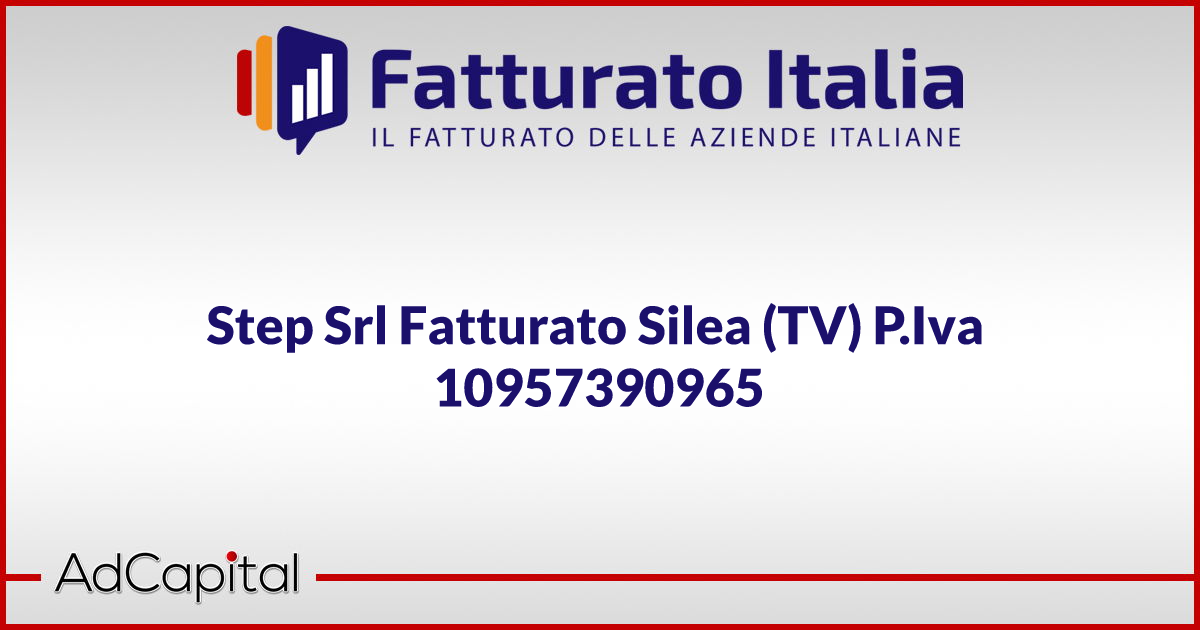 Step Srl Fatturato Silea (TV) P.Iva 10957390965